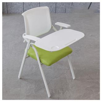 Generic Ergonomische Konferenz-Klappst&uuml;hle mit Klapptisch, Metallgestell und Lendenwirbelst&uuml;tze - ideal f&uuml;r B&uuml;ro und Wartezimmer - stilvolle B&uuml;rom&ouml;bel
