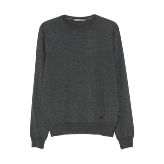 Corneliani Pullover mit Rundhalsausschnitt - - Knitwear - Herren - Grau - L