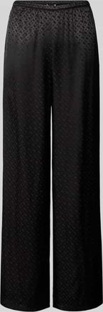 HUGO BOSS Regular Fit Pyjamahose aus reiner Viskose mit Allover-Logo-Print