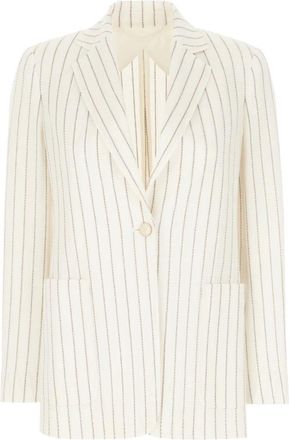 Max Mara Femme, Vestes, Blanc, Taille: 38 FR Jadi Blazer