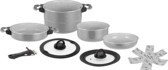 Brunner Koch Geschirr Set Fusion 7+1 Magnetic Camping K&uuml;che Topf Pfanne Keramik