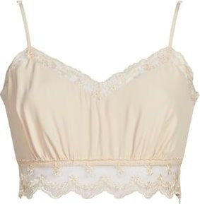 Simone Rocha Top court bords dentelle &agrave; bretelles