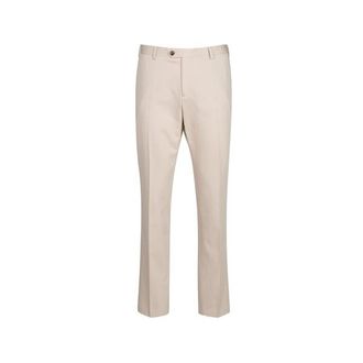 Fa&ccedil;onnable Pantalon droit en coton et lin