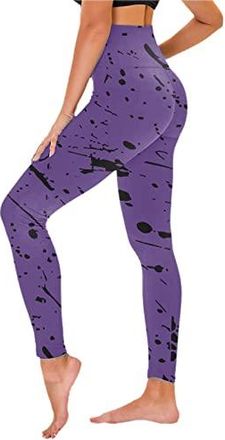 Generic Leggings de sport 2026 pour femmes pantalons de sport imprim&eacute;s tendance, violet, XXL