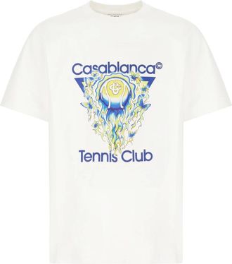 Casablanca Homme, Tops, Blanc, Taille: S T-Shirt