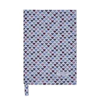 Krasilnikoff Geschirrtuch KW13721 - Harlekin Hearts/Herzen