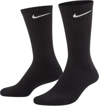 Nike Nike SX7664 Lot de 6 paires de chaussettes de tennis pour homme et femme blanc/gris/noir Taille 34 36 38 40 42 44 46 48 50 Couleur : noir, Taille : 42