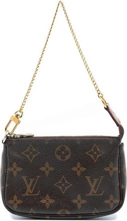 Louis Vuitton Crossbody Bags - Monogram Mini Pochette Accessoires - Gr. unisize - in Braun - f&uuml;r Damen