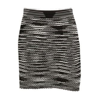 Missoni Femme, Jupes, Multicolore, Taille: 38 FR Jupe Marron &agrave; Rayures C&ocirc;tel&eacute;es