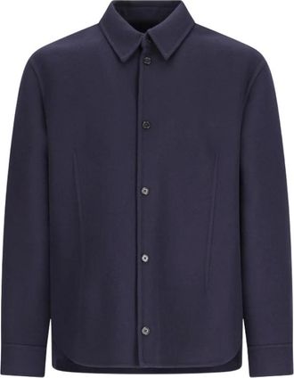 Jil Sander Outer Shirt 45 DB - Homme - Vestes - Bleu - Taille: XL