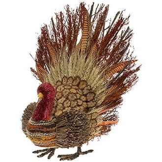 Boston International Herbst Ernte Thanksgiving Tischfigur Türkei Dekoration 40,6 cm Lance The Twig & Feather Truthahn