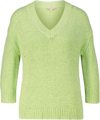 Katestorm Damen Strickpullover aus Bändchengarn