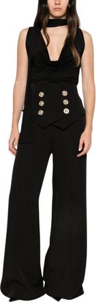 BABYLON S00509 Pantalon Large - Femme - Pantalons - Noir - Taille: 48 FR