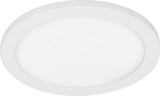 Osram Essential LED-Downlight Side-Mainlight 225mm 24W, Einbauleuchte warmwei&szlig; 3000K, Deckenspot Aluminium Wei&szlig;
