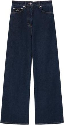 Lacoste Jean taille haute large en denim de coton