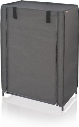 Leifheit Schuhschrank für staubfreie und geschütze Schuhe, extra stabiles Schuhregal mit flexiblen Spannböden, Schuhbox aus engmaschig gewebtem Stoff, einfache