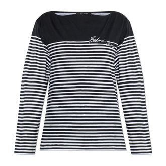 Balmain Gestreiftes Oberteil - - Tops - Damen - Schwarzk - M