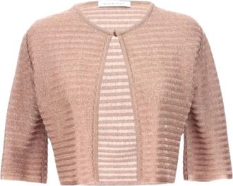 Antonino Valenti Linda Carrara Bolero Strickjacke - - Knitwear - Damen - Beige - M