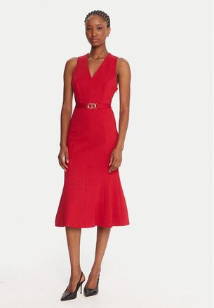 Twin-Set Coctailkleid 252TP2606 Rot Slim Fit