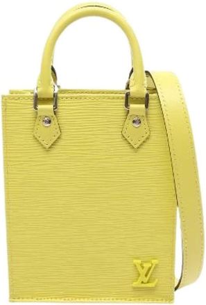 Louis Vuitton Pre-owned Petit Sac Plat Epi Handbag - Femme - Pre-owned - Jaune - Taille: ONE Size