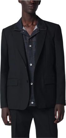 sacai Homme, Vestes, Noir, Taille: M Veste Tailleur