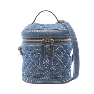 Chanel Sac &agrave; main en denim Pre-owned - Femme - Pre-owned - Bleu - Taille: ONE Size