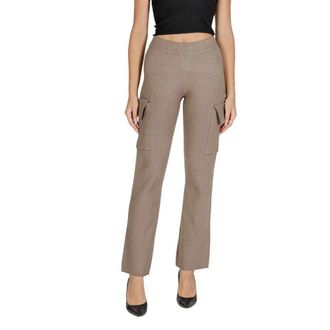 Vila Vicassie Cargo Strickhose - - Trousers - Damen - Beige - S