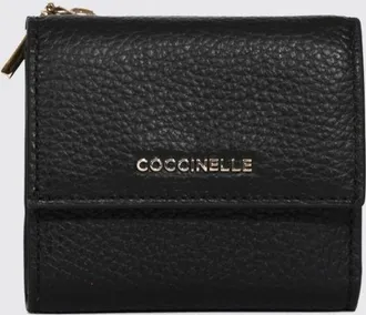 Coccinelle Metallic Soft Tri-Fold-Geldb&ouml;rse aus genarbtem Leder