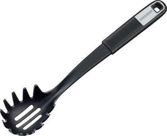 Fackelmann Fackelmann Spaghettilöffel 30 cm SENSE, Nudellöffel mit Funktionsteil aus Kunststoff, rutschfester Soft-Touch-Griff, für beschichtete Pfannen und Töpf