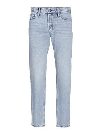 Jack & Jones Pantalon en Denim pour Hommes de avec Design Classique en Coton r&eacute;gulier et boutonni&egrave;re Jjoriginal., Couleurs:Bleu-fonc&eacute;, Taille de Pantalon:32W / 34L