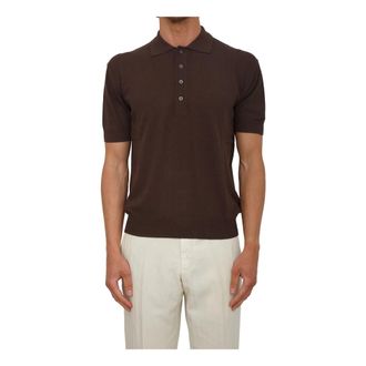 Paolo Pecora Maglia A Polo - - Tops - Herren - Braun - XL