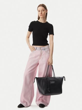 Tommy Jeans Handtasche Tommy Jeans Tjw Bold Tote AW0AW18786 Schwarz