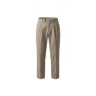 40weft 40Weft, Homme, Pantalons, Beige, Taille: L Pantalon Chino Double Pince Coupe Carotte