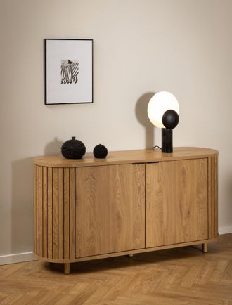 Möbelando Sideboard >Colima< in natürlich, MDF - 160x80x45cm (BxHxT)