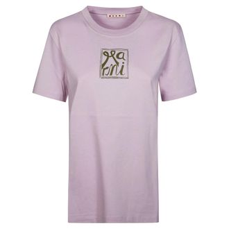 Marni T-Shirt MM Girocollo - - Tops - Damen - Rosa - XS