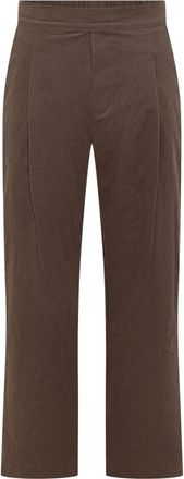 A Paper Kid Pantalon en Gabardine - Homme - Pantalons - Brun - Taille: L