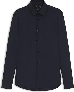 BOSS Hommes P-HANK-s-kent-C1-222 Chemise Slim en Jersey Stretch performant