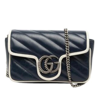 Gucci Pre-owned Quilted Crossbody Bag - - Pre-owned - Damen - Blau - ONE SIZE