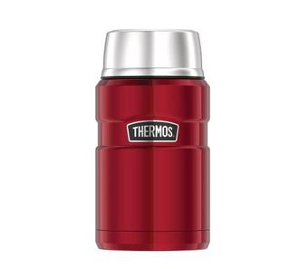 Thermos Thermos Stainless King R&eacute;cipient alimentaire isotherme en acier inoxydable, Acier inoxydable, framboise, 0,71 Liter