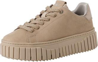 Tamaris Damen Schn&uuml;rer Leder braun 41