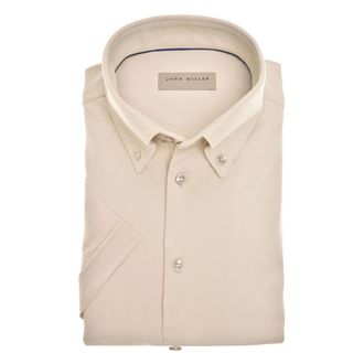 John Miller Kurzarmhemden Hellbraun - - Shirts - Herren - Braun - L