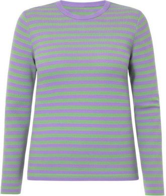 STUDIO UNTOLD Longsleeve Shirt Slim Shape Ringel Rippjersey Langarm