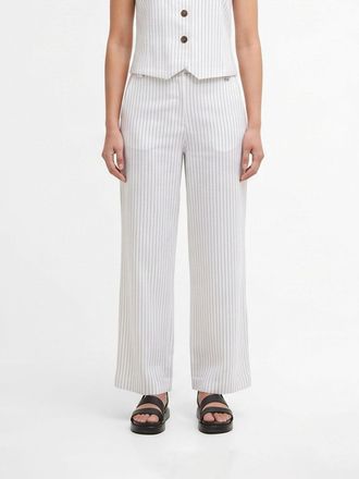 Barbour Gestreifte Sloane Hose mit geradem Bein aus Baumwollmischung