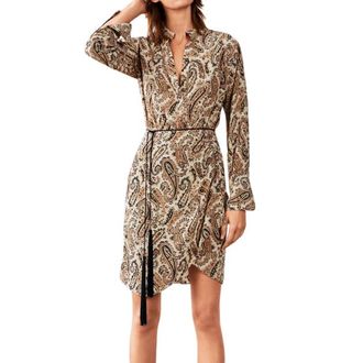 Nili Lotan Leora silk crepe de chine dress Size S