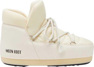 Moon Boot Icon Stiefel mit Aufdruck, cremefarben, 38 EU