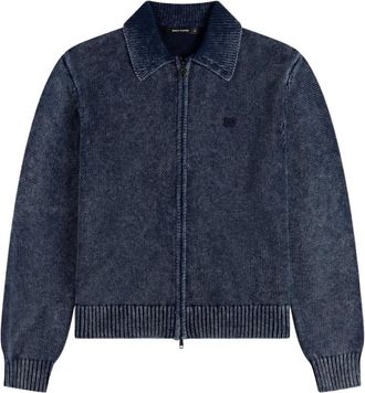 Daily Paper Clothing Homme, Pulls, Violet, Taille: S Indigo Knit Cardigan