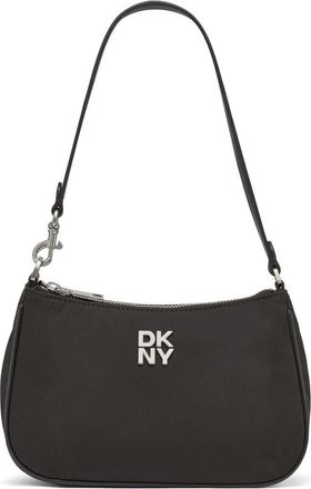 DKNY Womens Jenny TOP Zip Shoulder Bag 100% Polyester with pu Trim, Black