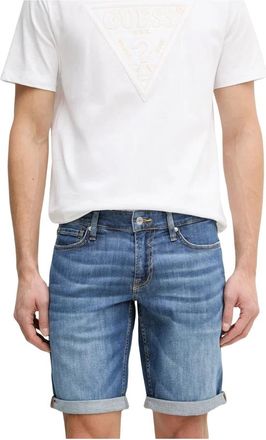 Guess Sonny Denim Shorts - Homme - Shorts - Bleu - Taille: W32