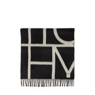 Toteme Echarpe imprim&eacute;e en laine