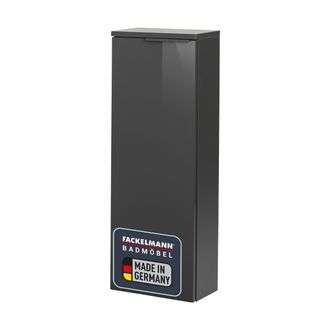 Fackelmann Midischrank Slim Luna/tiefenreduzierter Schrank mit Soft-Close/Ma&szlig;e (B x H x T): ca. 30,5 x 83 x 17 cm/Badschrank mit 1 T&uuml;r/T&uuml;ranschlag frei w&auml;hlbar/K